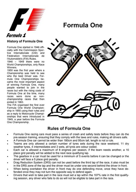 f1 presentation.pdf | Performance Cars | Auto Type