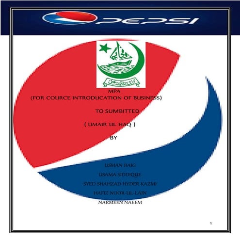 Project pepsi | DOCX