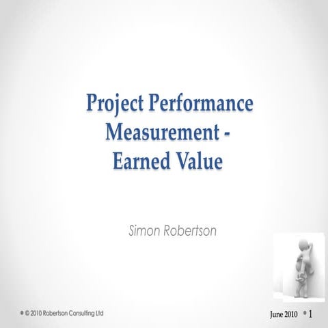 Project Performance Measurement Earned Value A Starter | PPTX