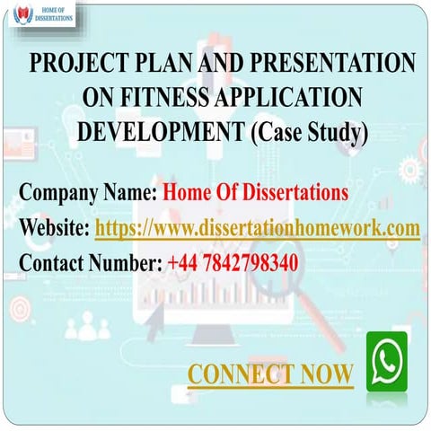 PROJECT PLAN AND PRESENTATION ON FITNESS APPLICATION DEVELOPMENT | PPTX