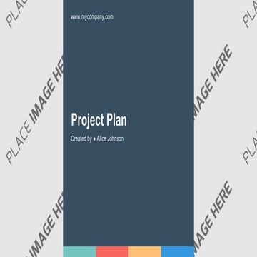 Project Plan PowerPoint Presentation Template | PPTX