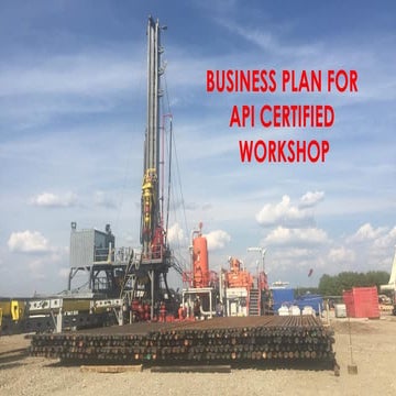Project Plan for Drilling Rig Workshop .pptx