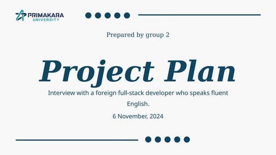Learning English by Project Based Learning: Interview Project Plan ...