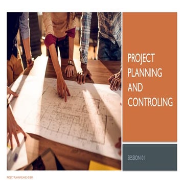 PROJECT PLANNING AND CONTROLING for construction professional | PPTX