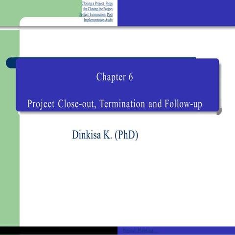 Project Planning and Excution chapter 6.ppt | Civil Engineering Industry | Industries