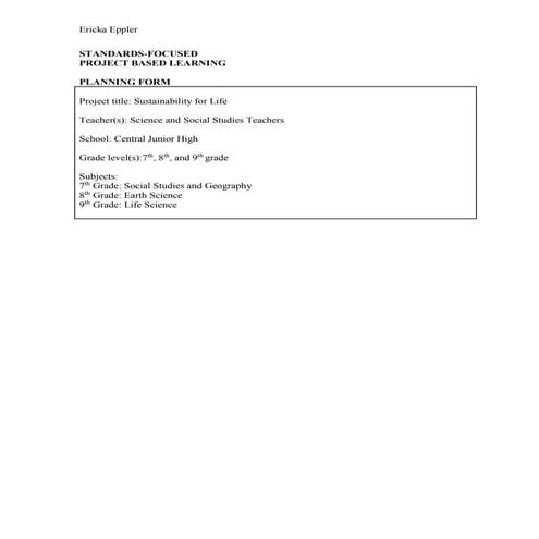 Project Planning Form | PDF