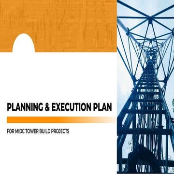 Project Planning for Tower Construction Project | PPTX