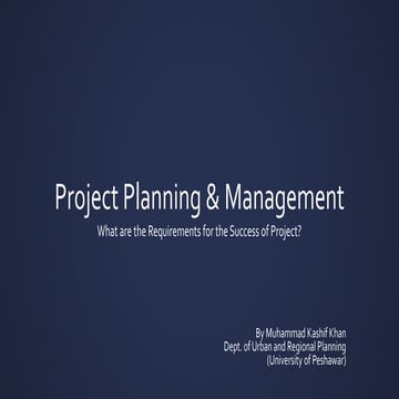 Project Planning & Management | PPTX