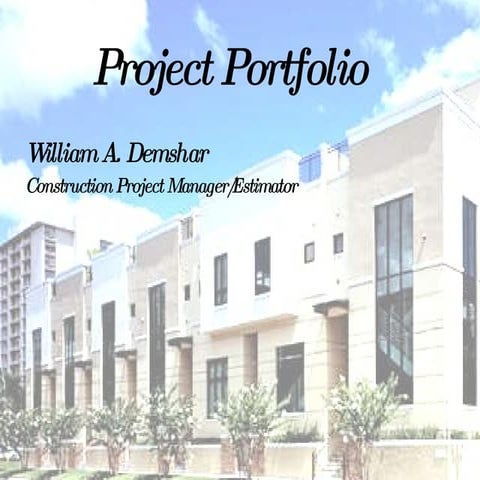 Project Portfolio Powerpoint | PPT