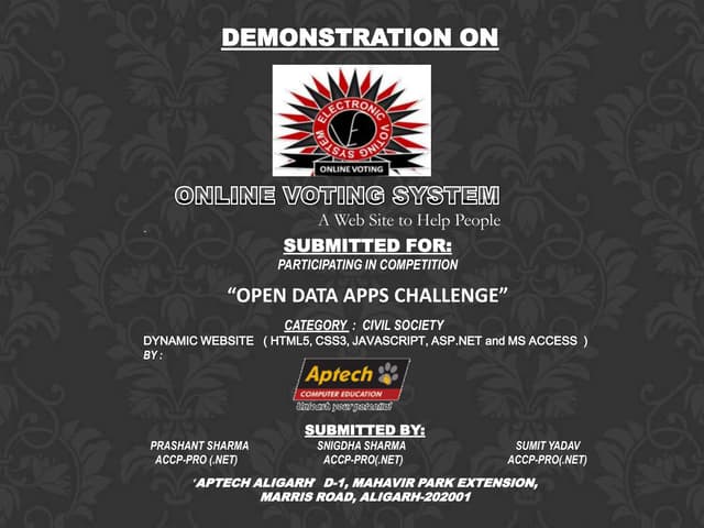 Online voting system project | DOCX