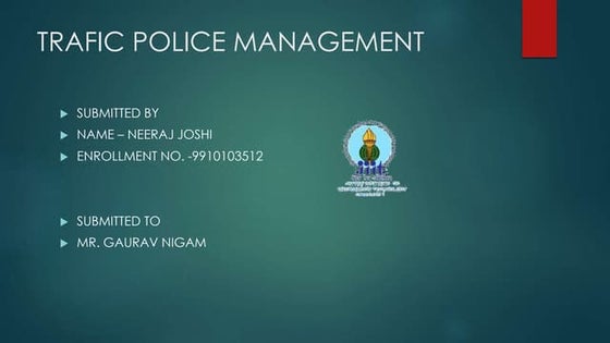 Online Crime Report Information System | PPT
