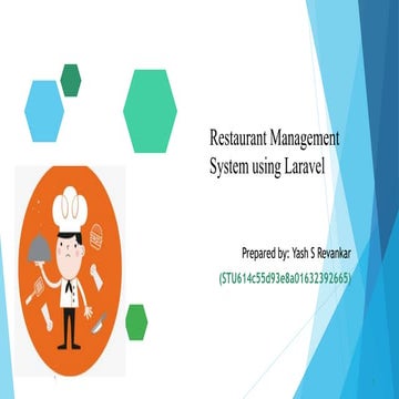 Restaurant Management Using Laravel Ppt Pptx