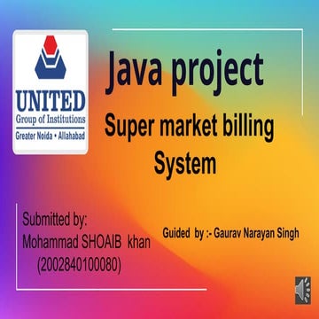 Super market billing system that provide | PPT
