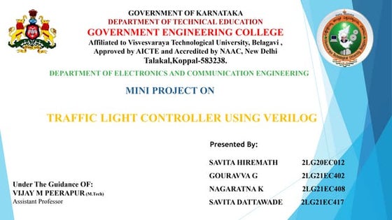 Smart traffic light controller using verilog | PDF | Technology & Computing