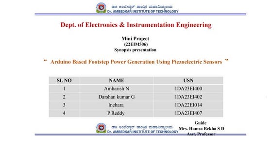 Footstep power generation system Final year be project | PDF