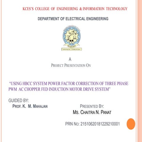 Using Hbcc System Power Factor Correction Of Three Phase Pwm Ac Chopper