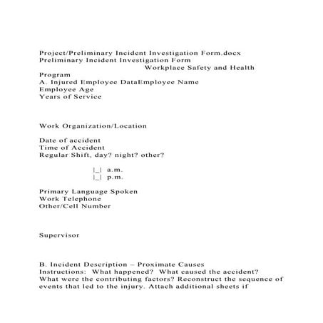 ProjectPreliminary Incident Investigation Form.docxPreliminar.docx