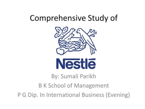 Management Of Change : A study of problem and Challenges in Nestle | PPTX