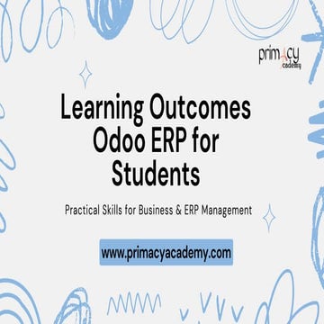 Learning Outcomes – Odoo ERP for Students | PPT