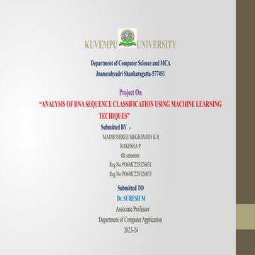 Dna sequence of Classification PROJECT PRESENTATION 2.pptx