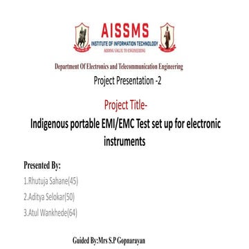 Key Components and Test Equipment for EMI EMC Testing | PDF
