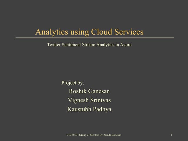 Real Time Twitter sentiment analysis | PPT Real Time Twitter sentiment analysis | PPT