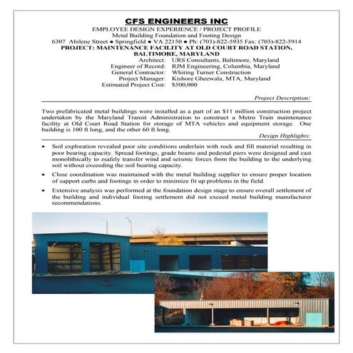 Project Profile Metalbuilding | PDF