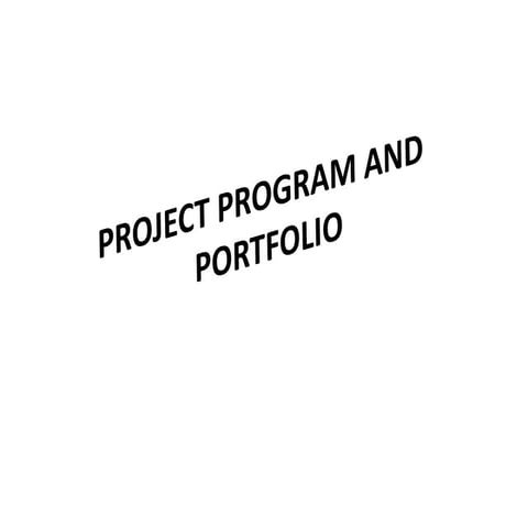 Project, Program and Portfolio | PPTX
