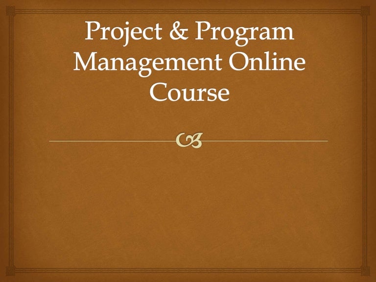 Project Program Management Online Course project-program-management-online-course