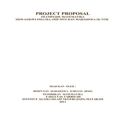 Project proposal | DOCX