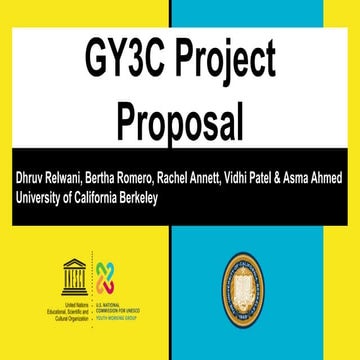 UNESCO GY3C Project Proposal | PPTX