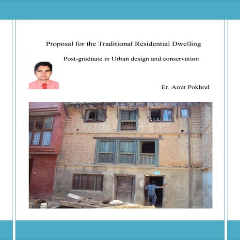 Project proposal for traditional residential dwelling design studio | PDF