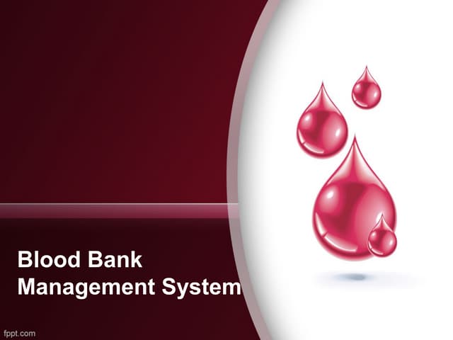 ER diagrams for blood bank management system | DOCX