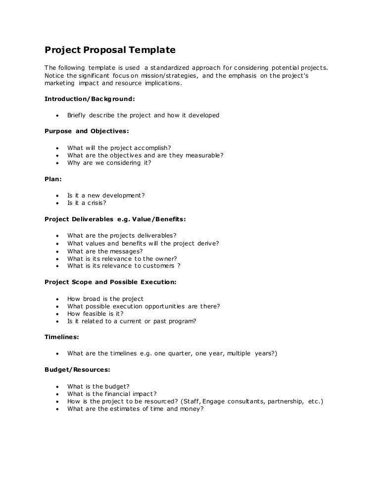 Project Proposal Template
