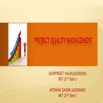 Project quality management (1) | PPTX