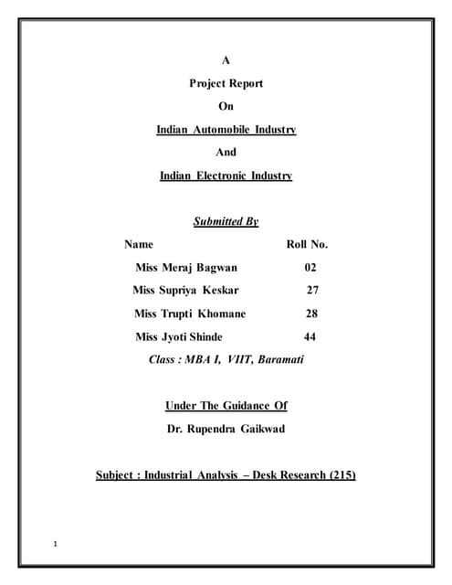 Project report format | DOCX
