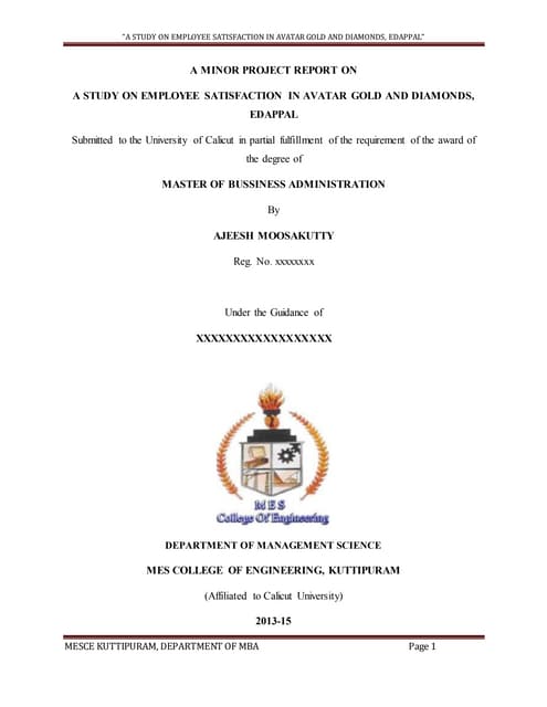 MBA Project Step by Step Guide | PDF