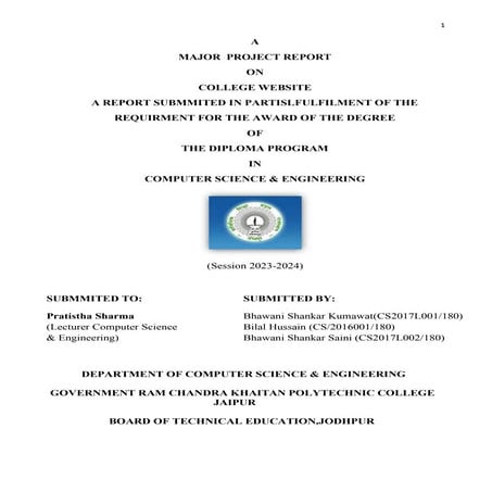 collage website report to programming code | PDF | Web Development ...