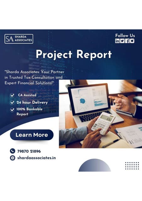 Sample PMEGP Loan Project Report Format | PDF