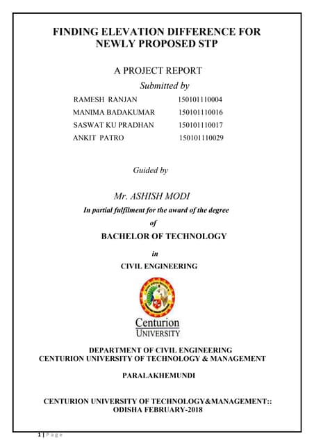 Two Peg Test - Report | PDF