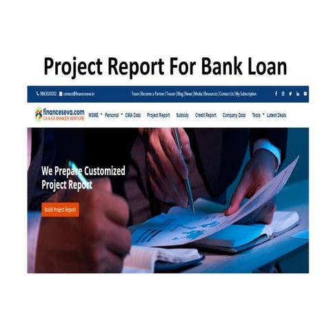 Project Report For Bank Loan | PPTX