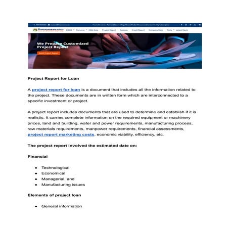 Project Report For Loan | PDF