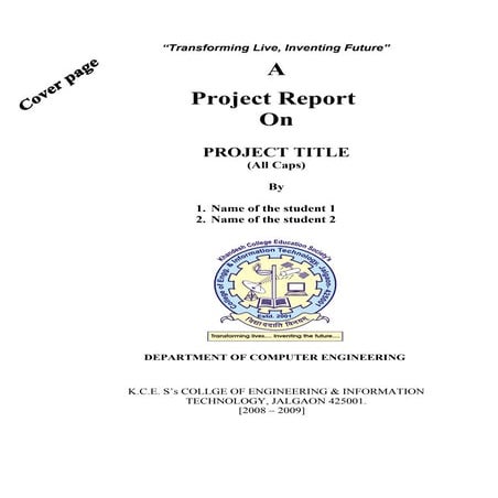 Project report format-sem2 | PDF