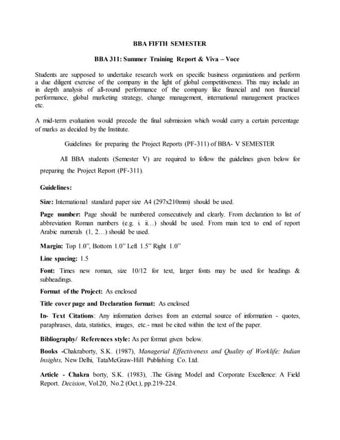 Format of Summer Training Report BBA pdf.pdf