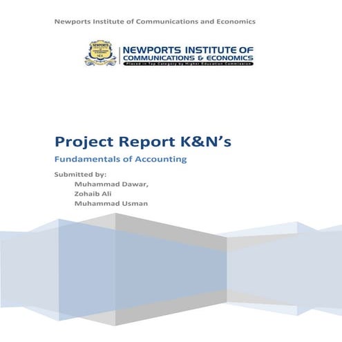 Project report k&n’s | DOCX