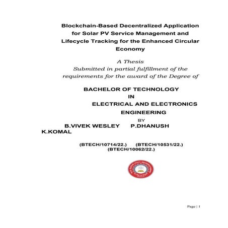Blockchain-Based Decentralized Application for Solar PV Service ...