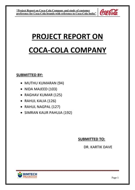 Comparative Analysis Coca-Cola Vs Pepsi | DOCX | Business | Business ...