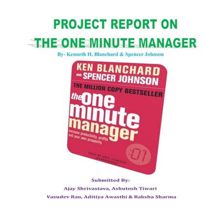 One minute manager | PPTX