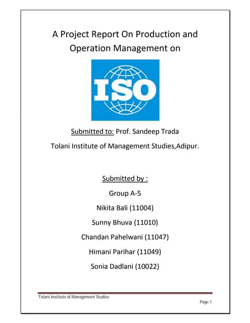 ISO in general | PPTX