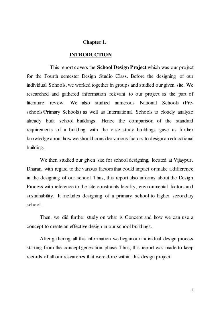 Project Report On School project-report-on-school